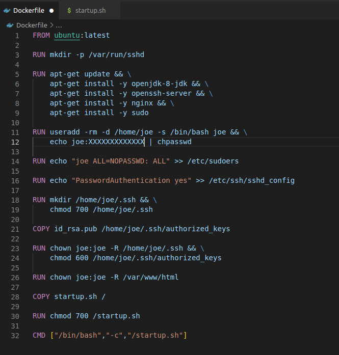 Containerised Web Server using NGINX and SSH Containerised Web Server using NGINX and SSH